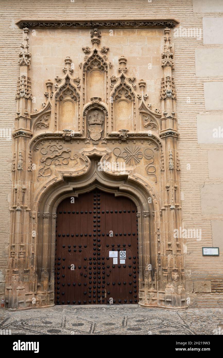 Entrance Convento de Santa Isabel la Real, Granada, Spain Stock Photo ...