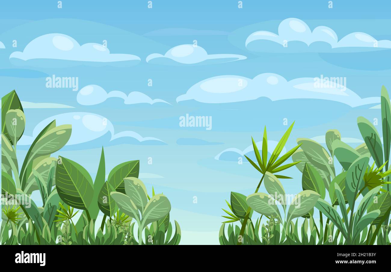 Wet tropical rainforest Stock Vector Images - Alamy