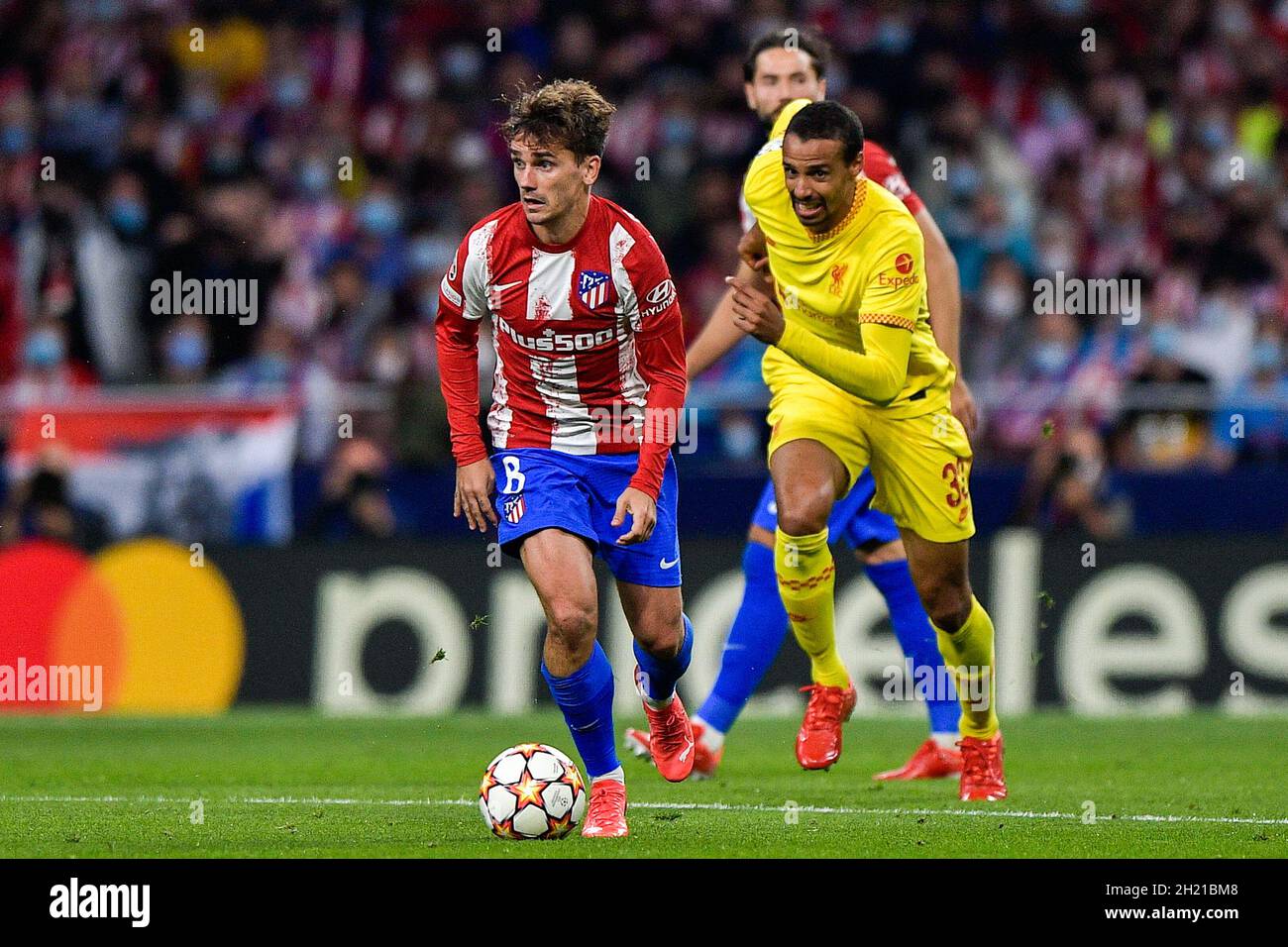 MADRID, SPAIN - OCTOBER 19: Antoine Griezmann of Club Atletico de ...