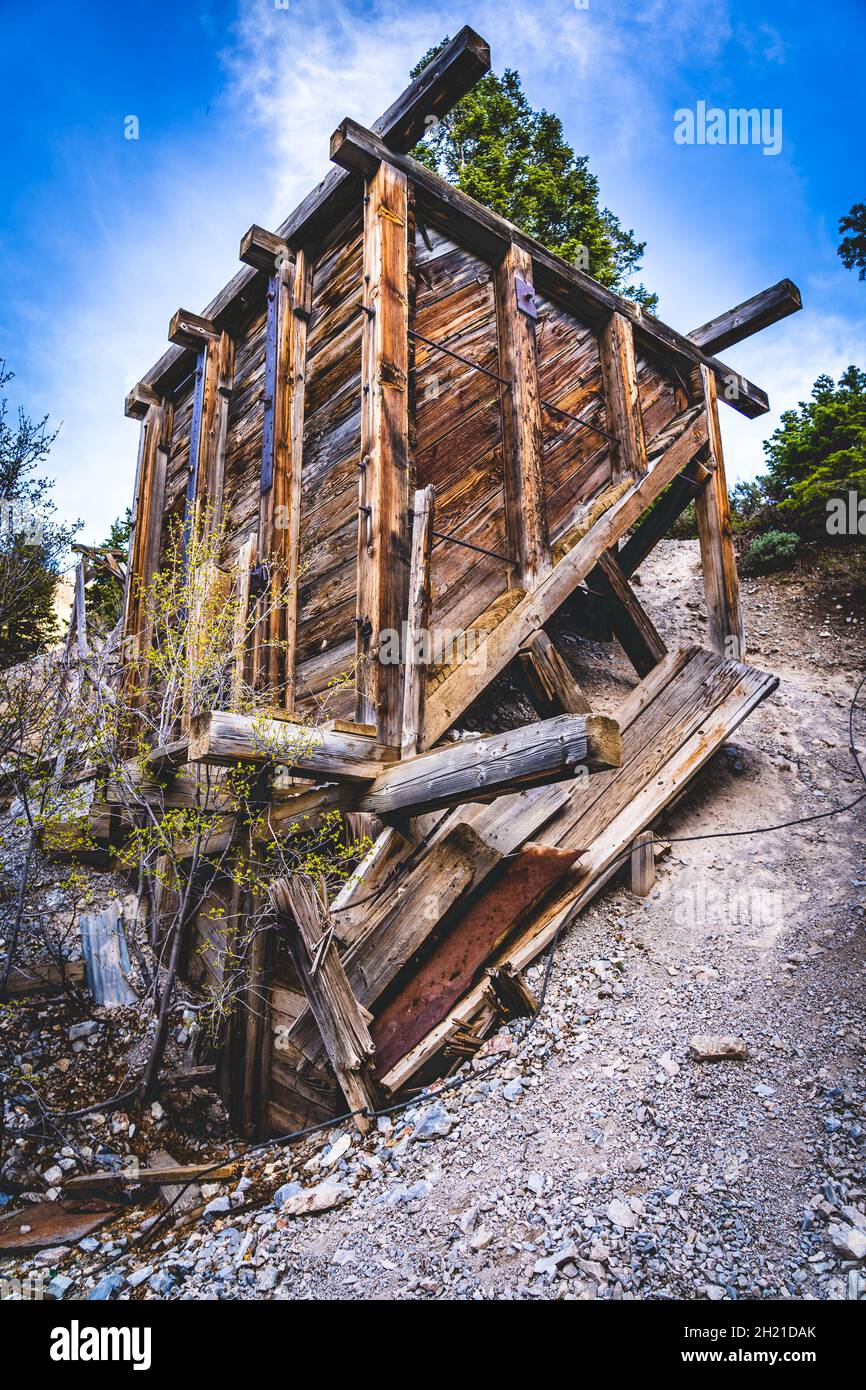 Ghost town mine remnants in Jacob City Stock Photo - Alamy