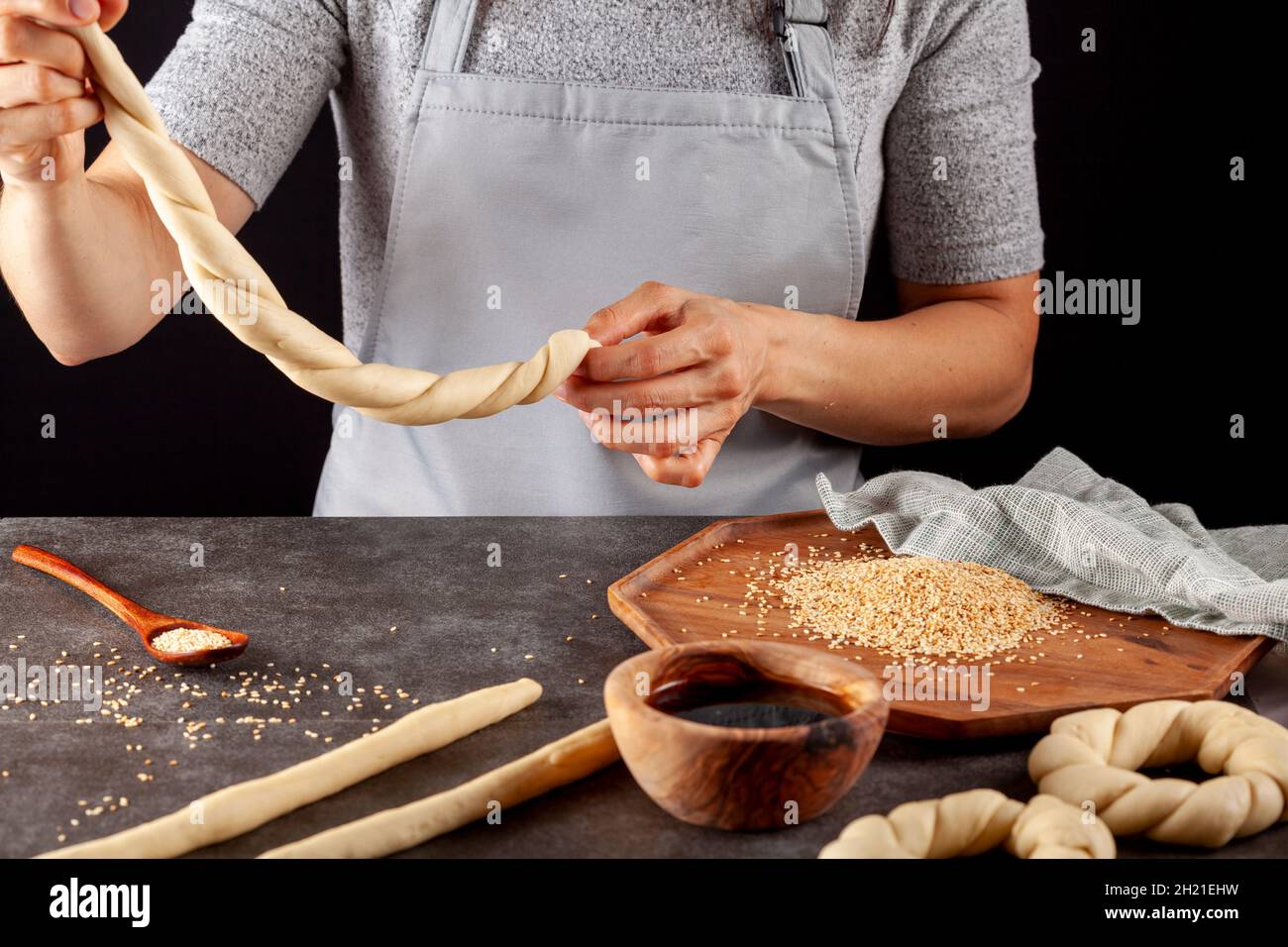 Susamli simit hi-res stock photography and images - Alamy