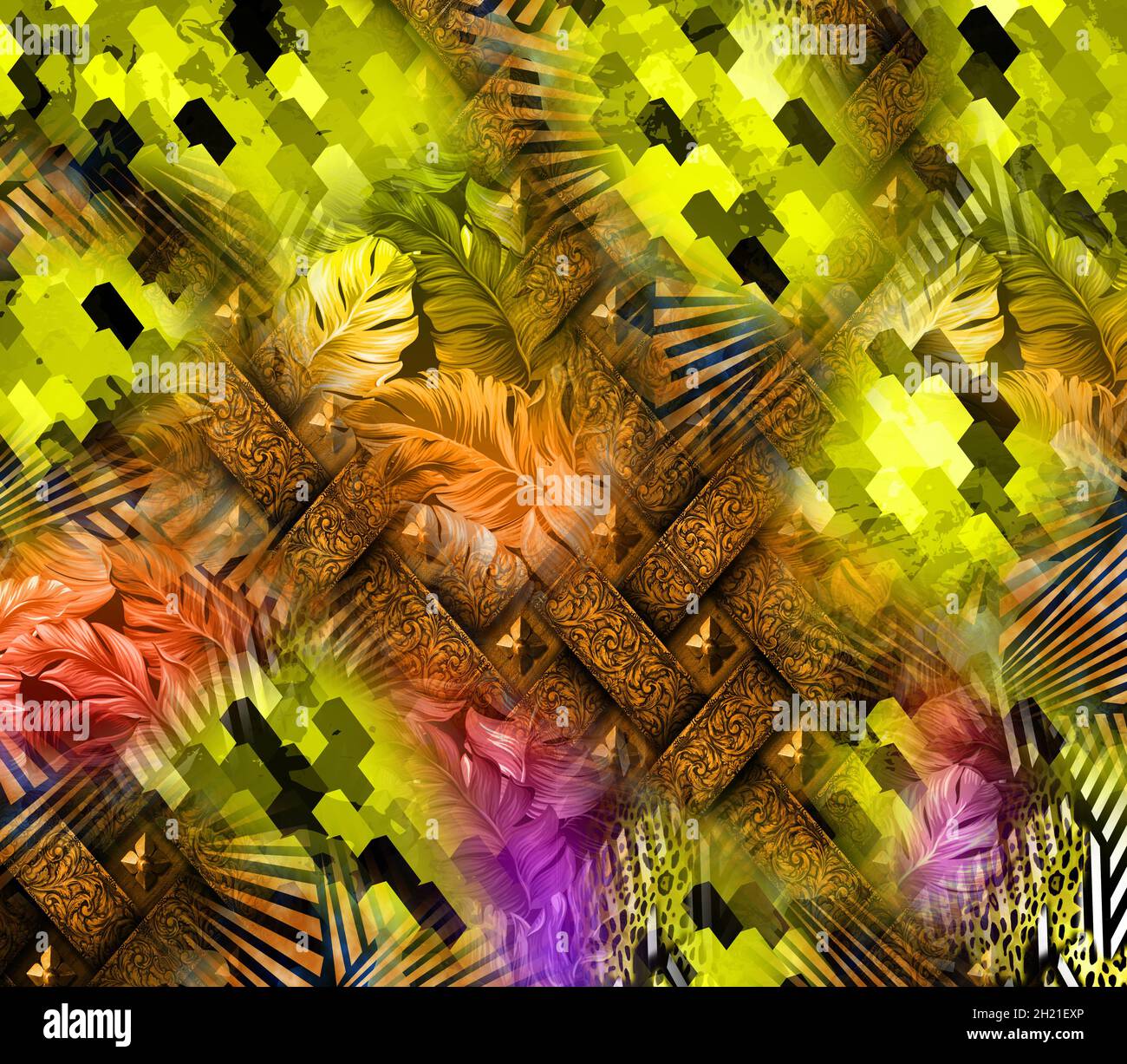 Fabric print pattern.Multicolored background. Colorful pattern ...