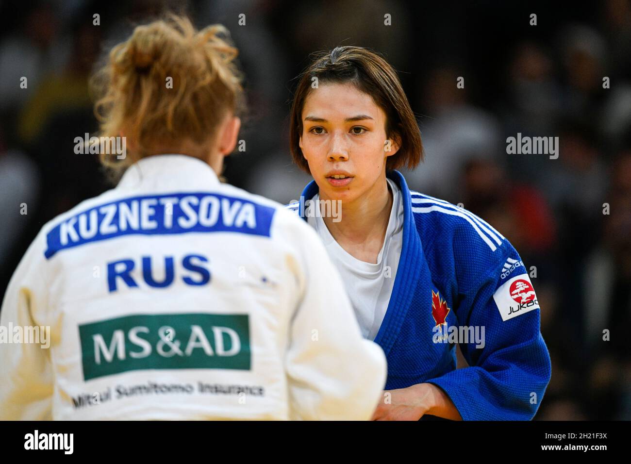Women -52 kg, Kelly Deguchi of Canada during the Paris Grand Slam 2021 ...