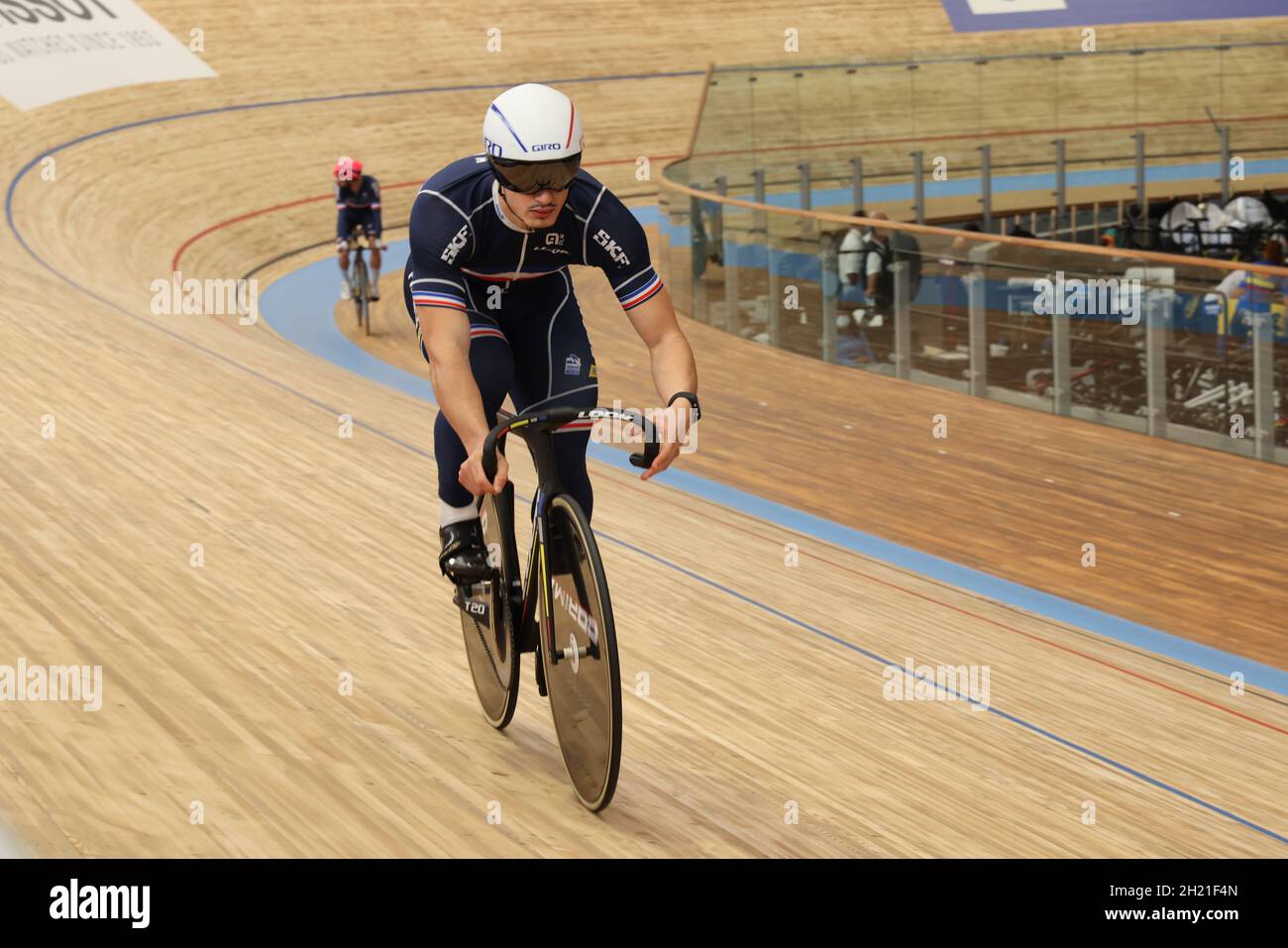 Cyclist team France during the Tissot UCI Track Cycling World ...