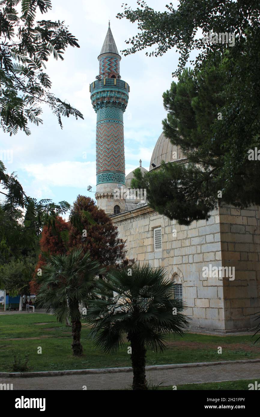 Turquoise blue historical Ottoman Anatolian Seljuk style architecture ...