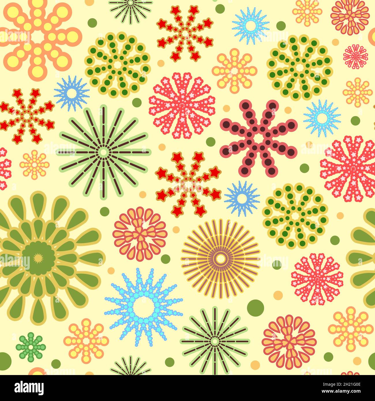 Festive background. Square Seamless pattern. Bright flashes of ...