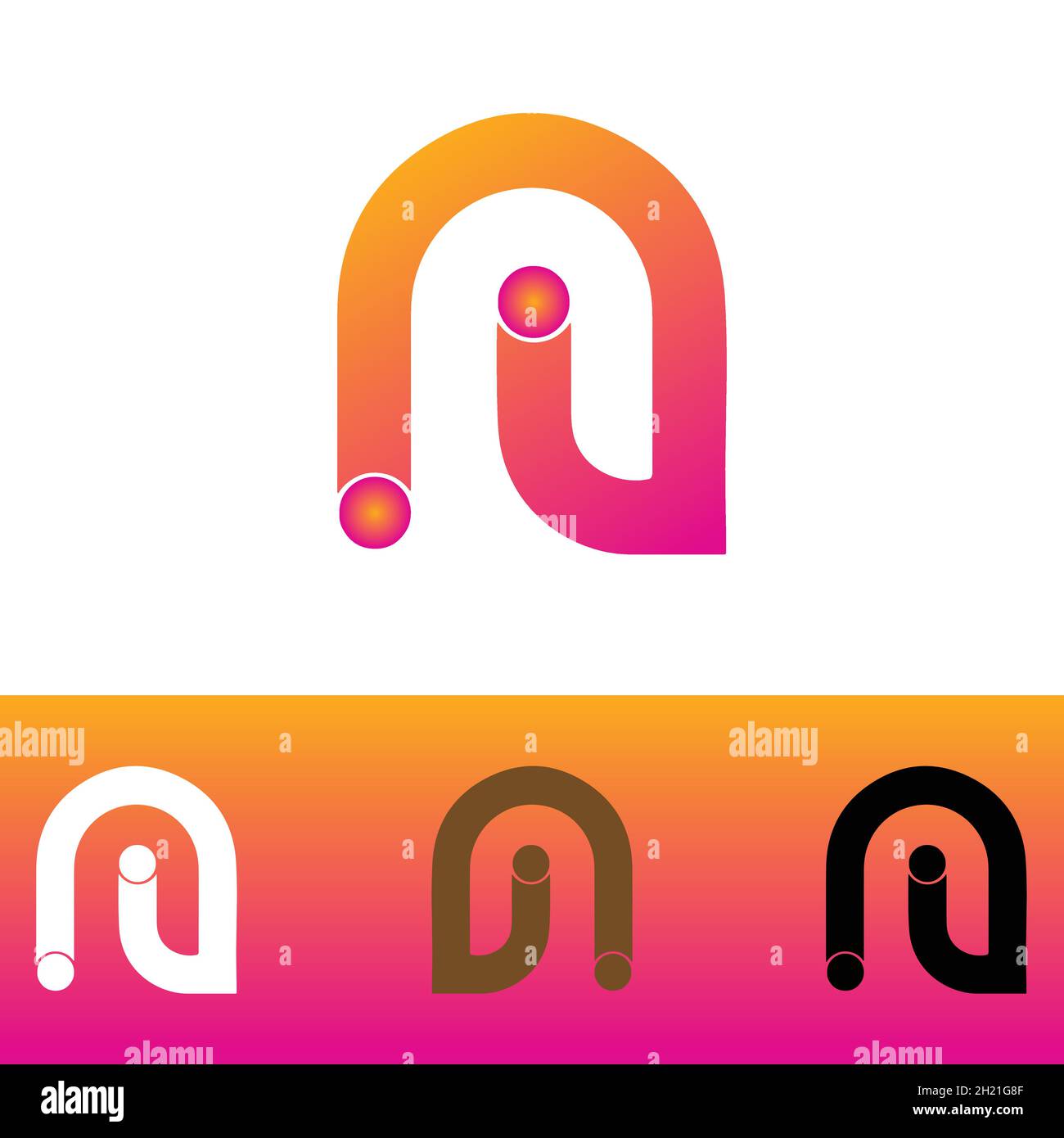 Letter n n Stock Vector Images - Alamy