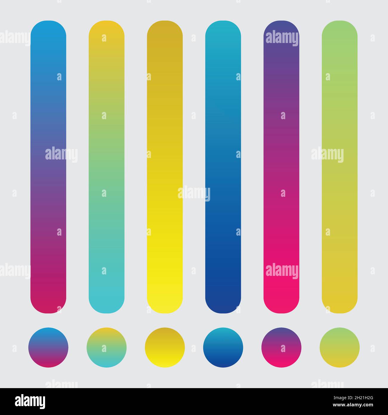 Minimalist multicolor circles, abstract 80s vibrant colors and modern ...