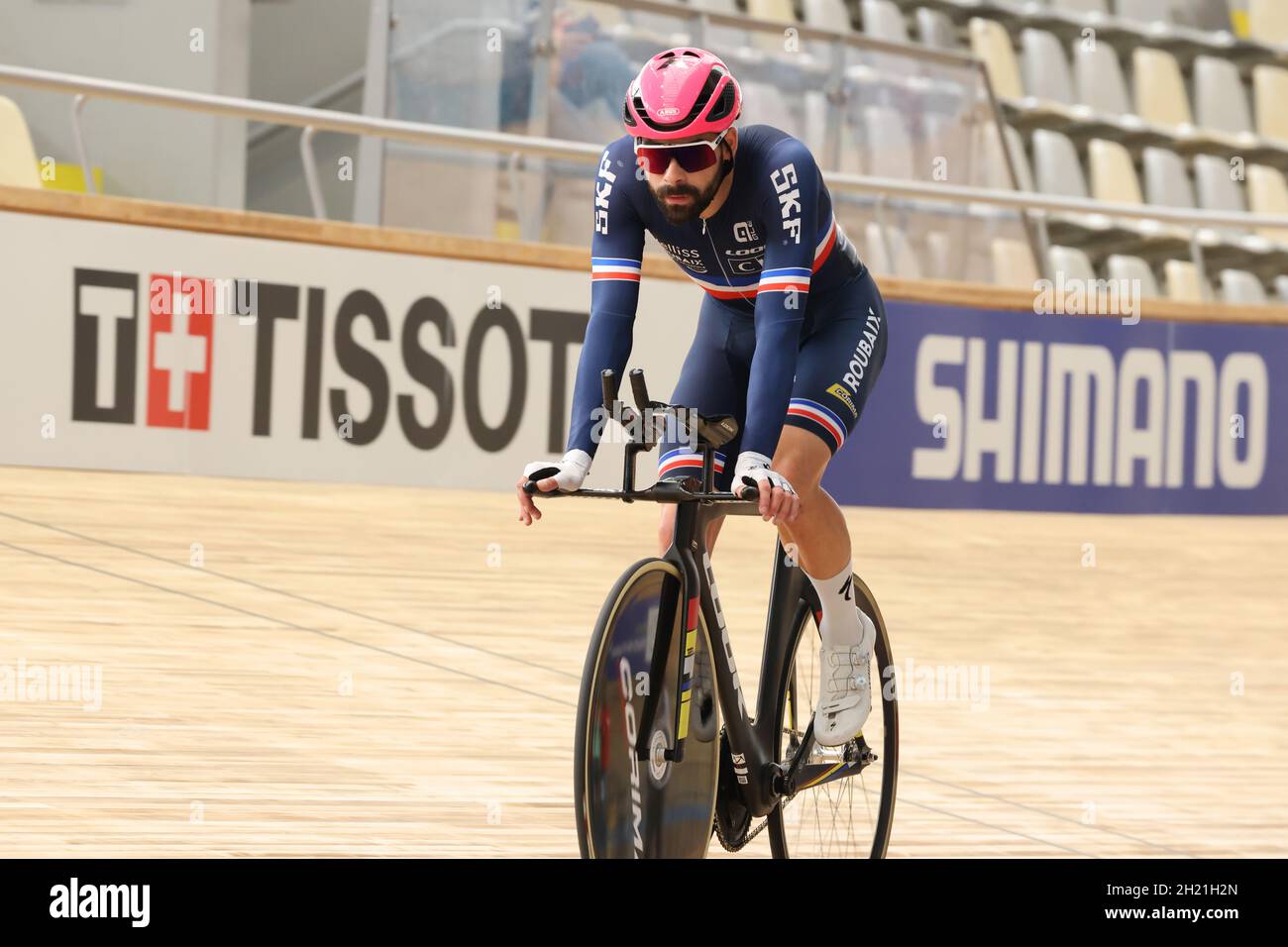 Thomas DENIS team France during the Tissot UCI Track Cycling World ...