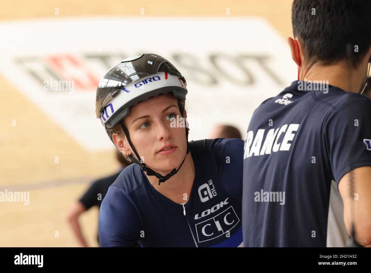 Women team France during the Tissot UCI Track Cycling World ...