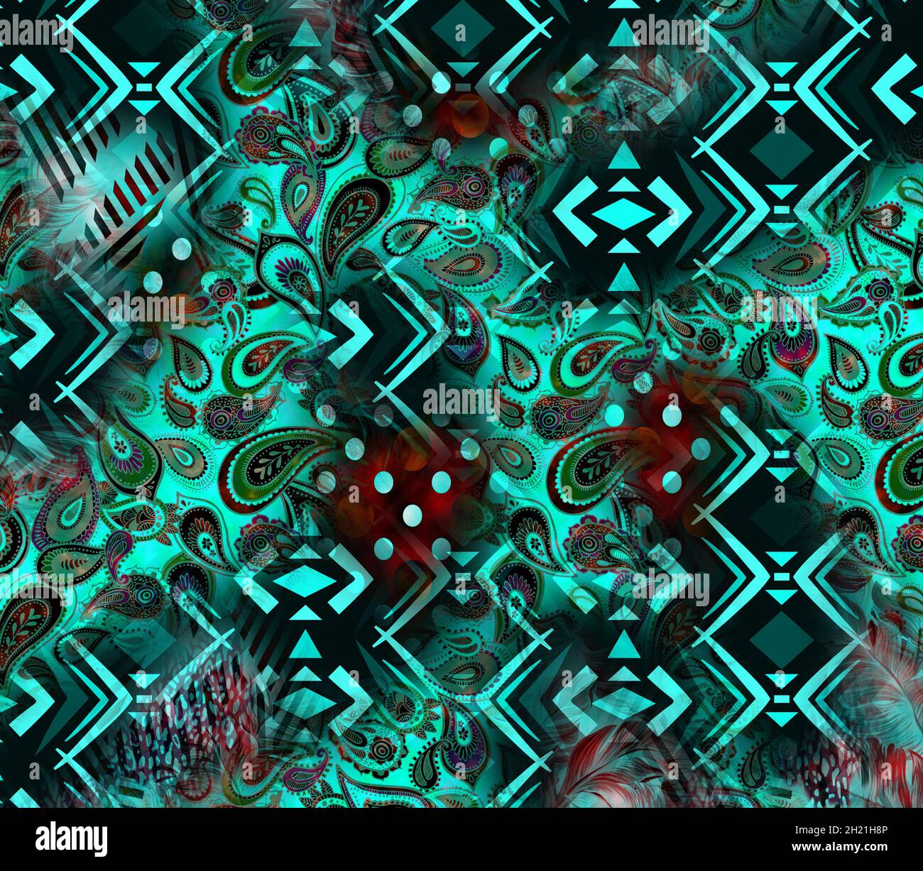 Fabric print pattern.Multicolored background. Colorful pattern ...