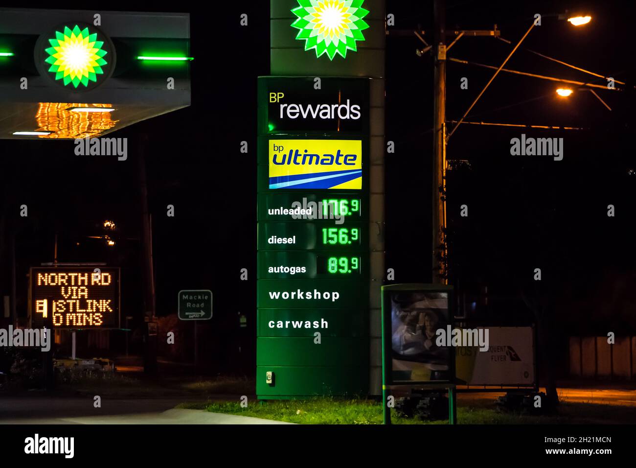 Bp petrol station sign showing hi-res stock photography and images - Alamy