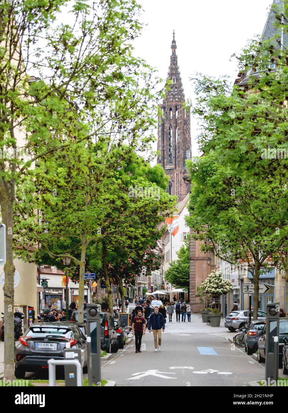 eople walking in city center as restaurants reopen after two months of ...