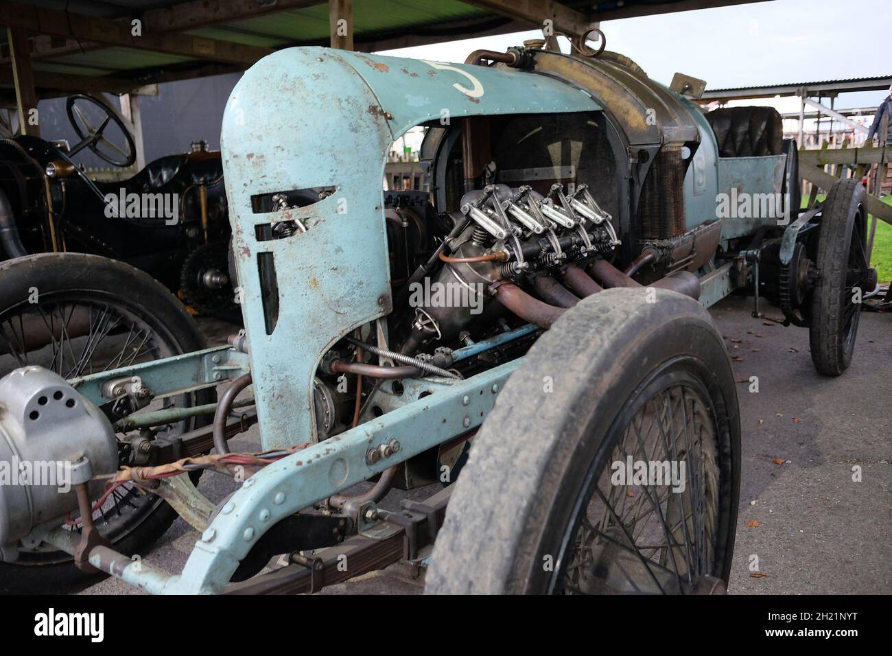 October 2021 - Edwardian era cars in the paddock at the covid delayed ...