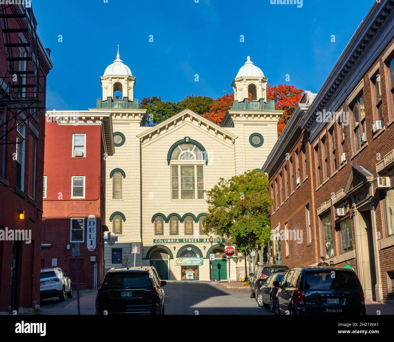 Bangor, ME - USA - Oct. 12, 2021: Horizontal view of the Columbia ...