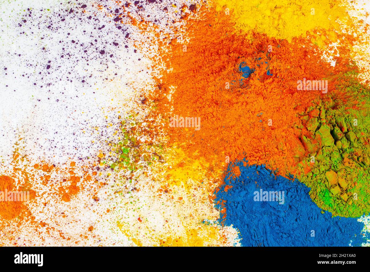 Colorful background made of Indian colorful dyes Stock Photo - Alamy