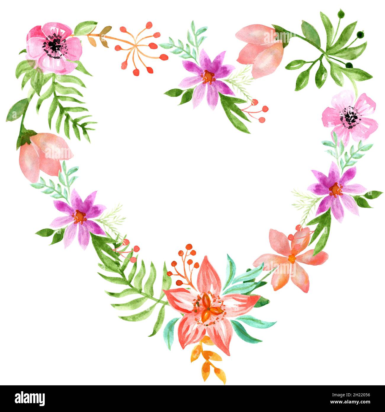 Colorful Heart Frame