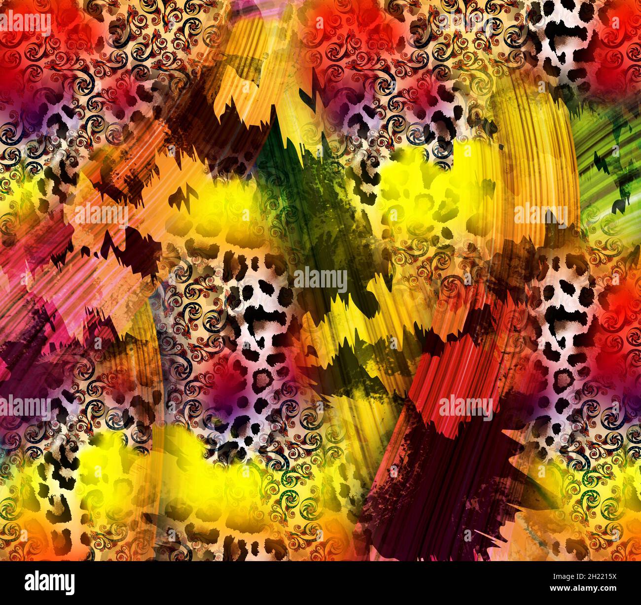 textile fabric print patterns, fashion designs Stock Photo - Alamy