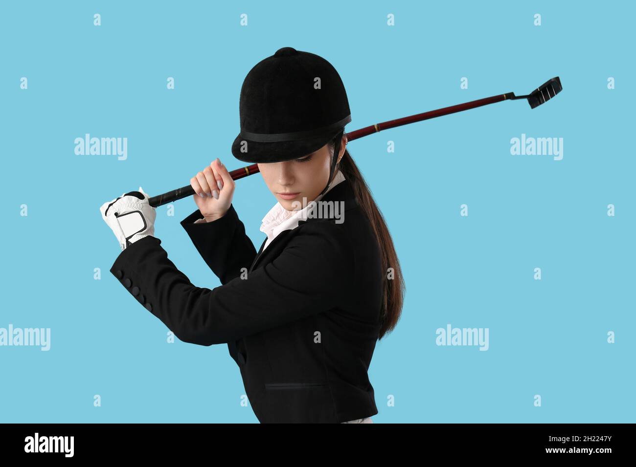 Female polo player hi-res stock photography and images - Alamy