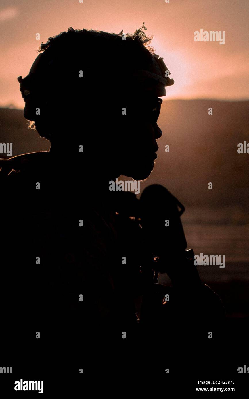 U.S. Marine Corps Cpl. Isaiah Tyson, a team leader with 1st Battalion ...