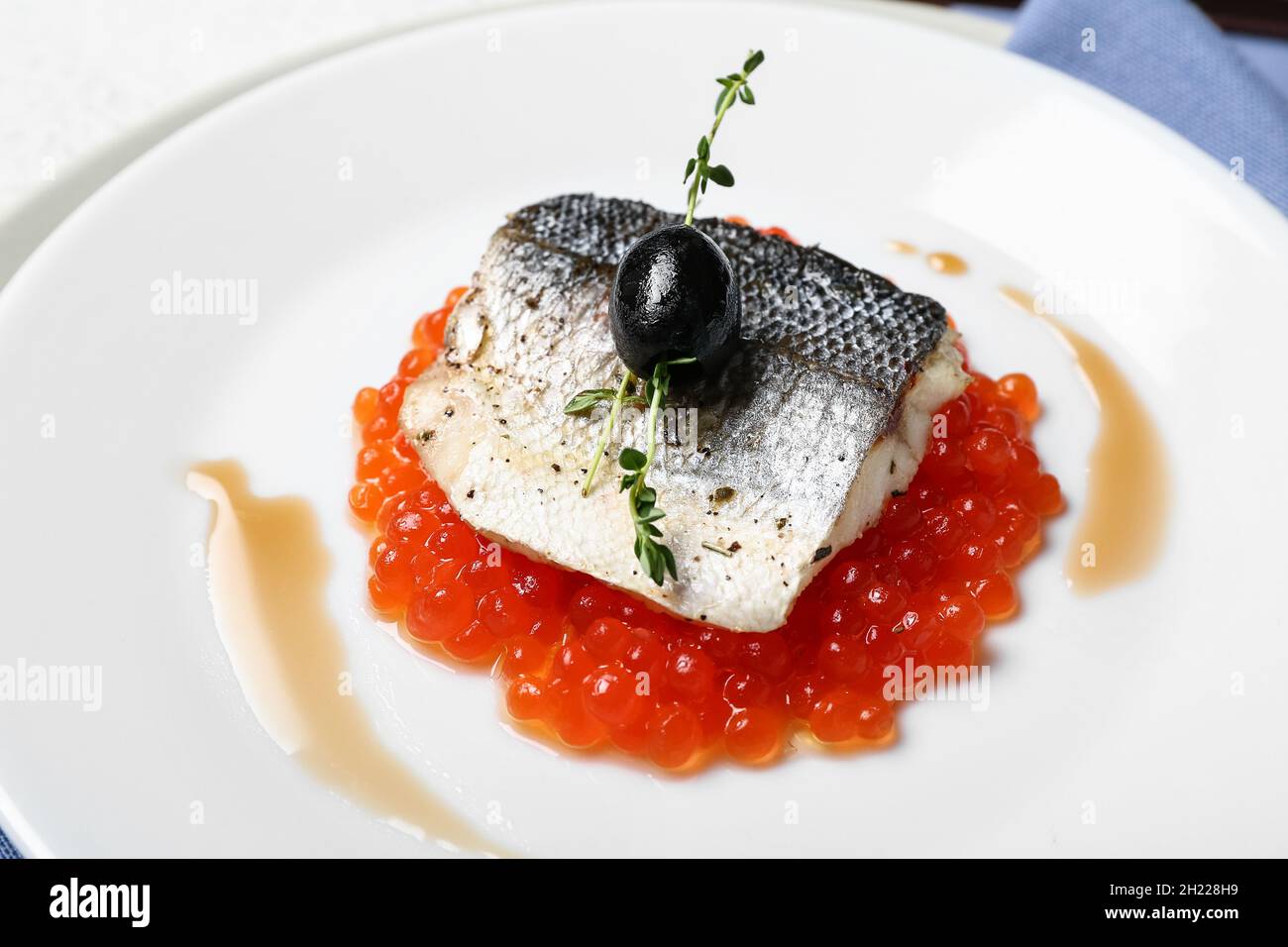 Caviar Fish Cooked