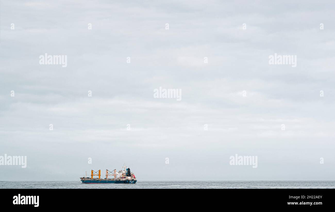 Ship in the ocean Stock Photo - Alamy