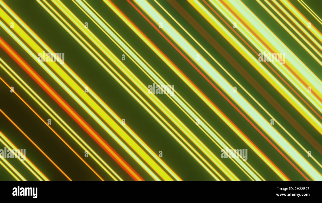 3D illustration graphic of colorful neon lines effect on the frame ...