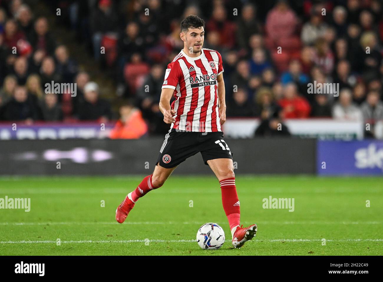 John Egan #12 of Sheffield United passes the ball Stock Photo - Alamy