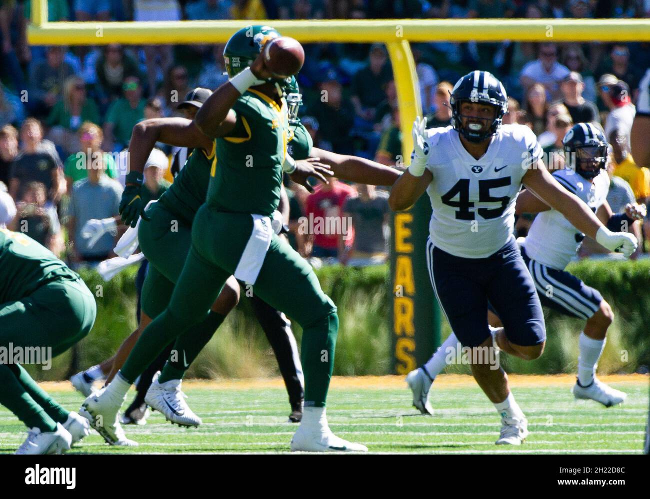 October 16 2021: Brigham Young Cougars defensive lineman Pepe Tanuvasa ...