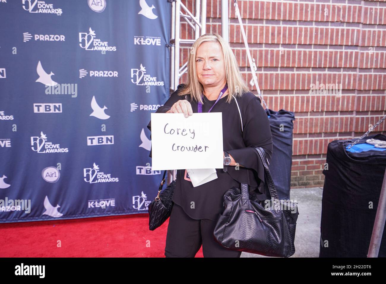 Nashville, Tennessee, USA, October 21, 2021. Christian Artist Corey ...