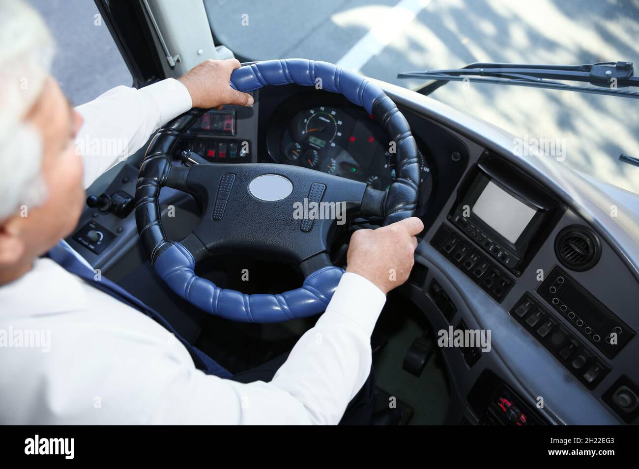 School bus driver inside hi-res stock photography and images - Alamy