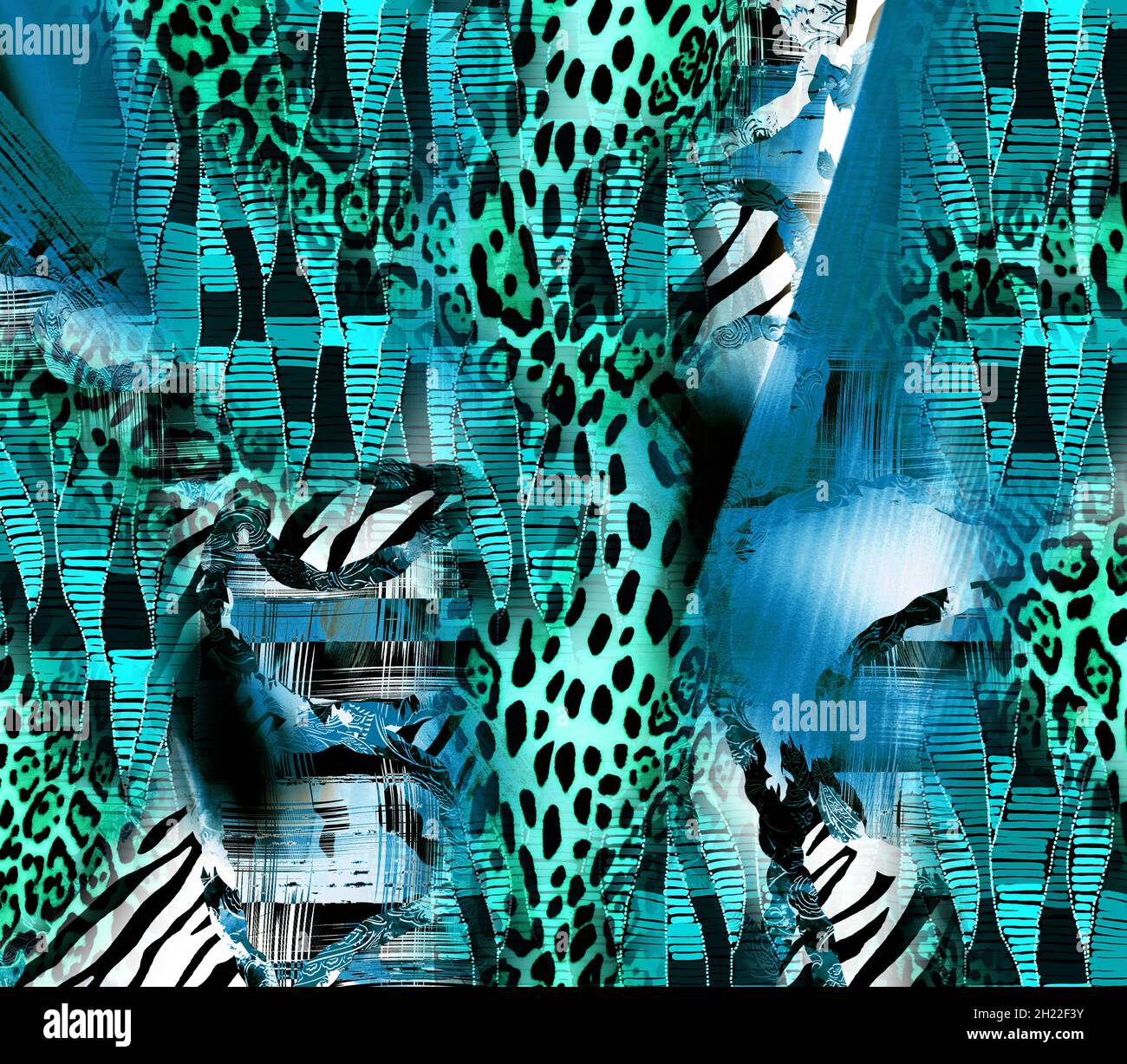 colorful animal prints, fabric patterns Stock Photo - Alamy