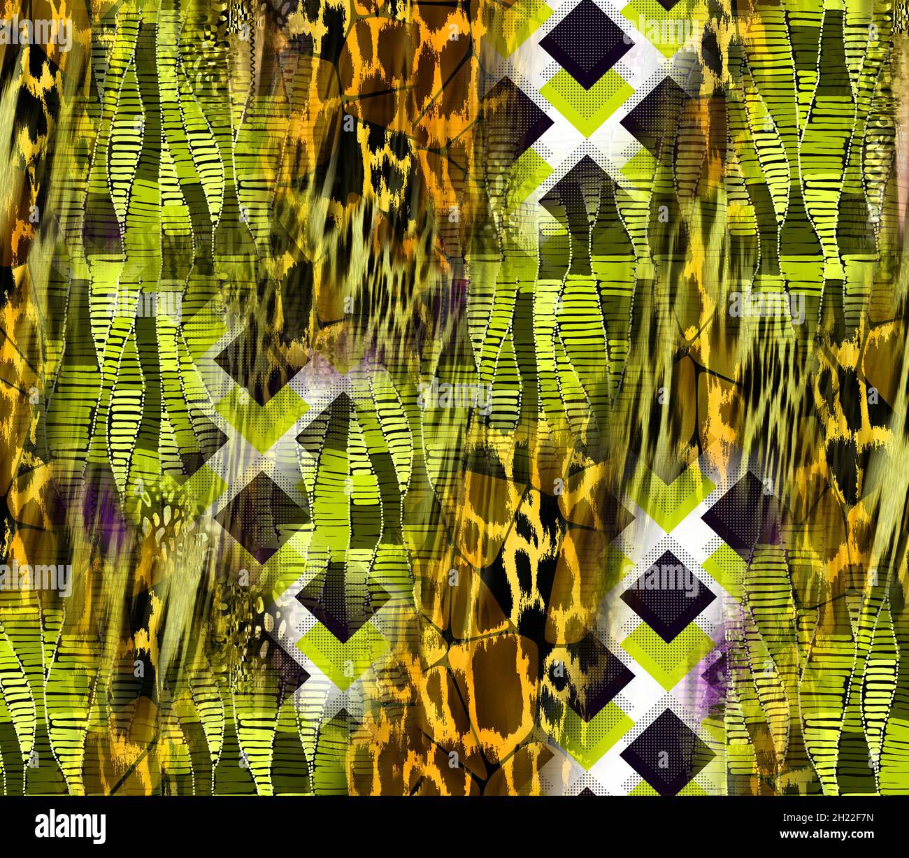 colorful animal prints, fabric patterns Stock Photo - Alamy