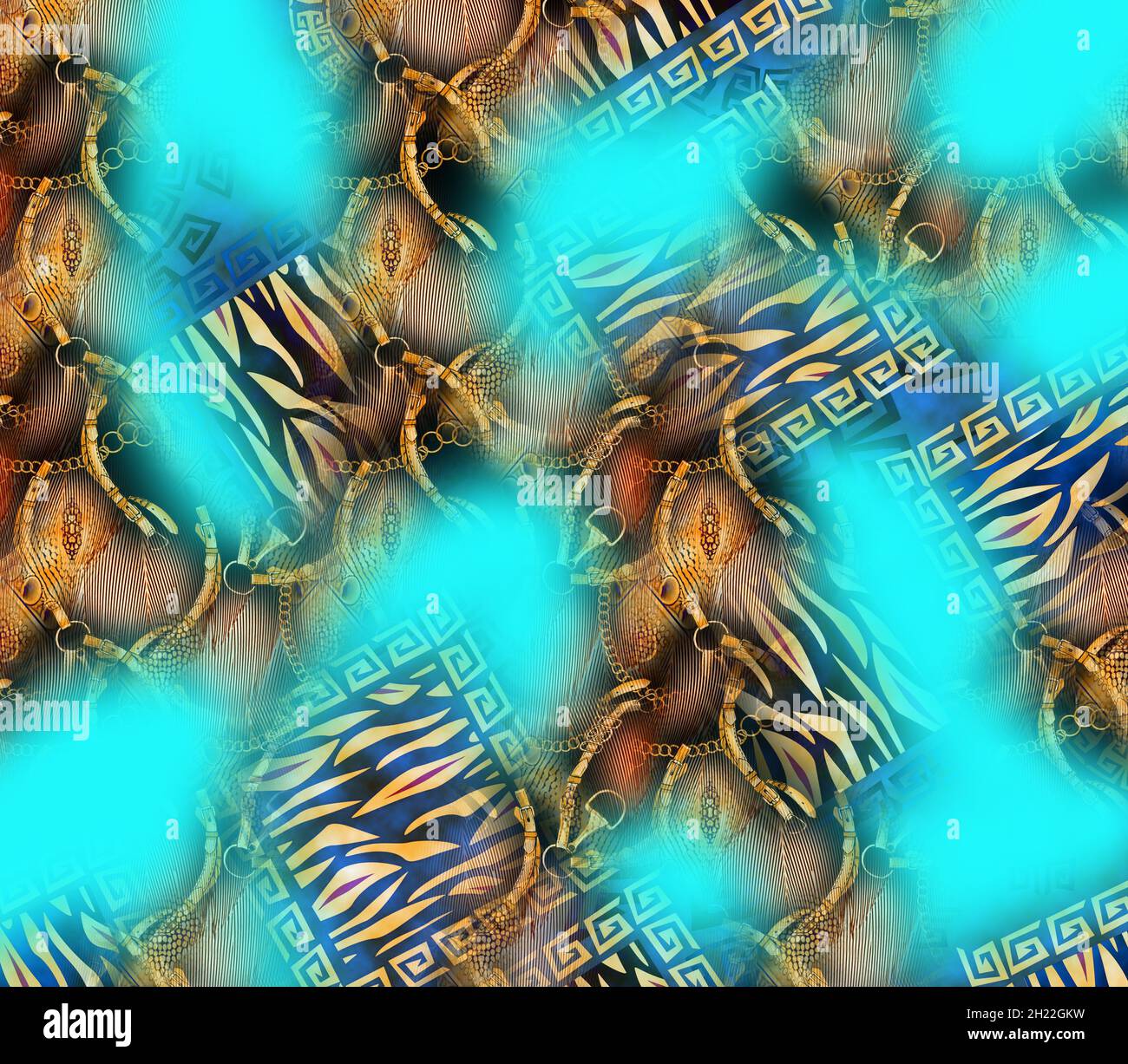 colorful animal prints, fabric patterns Stock Photo - Alamy