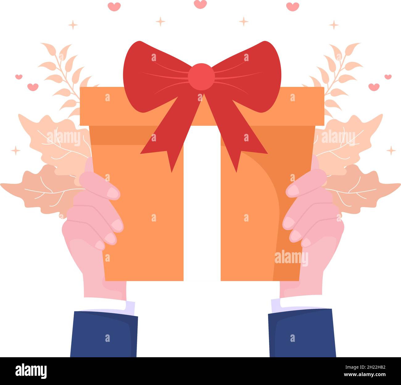 Colorful Wrapped Gift Box with Ribbon and Confetti to Surprise your ...