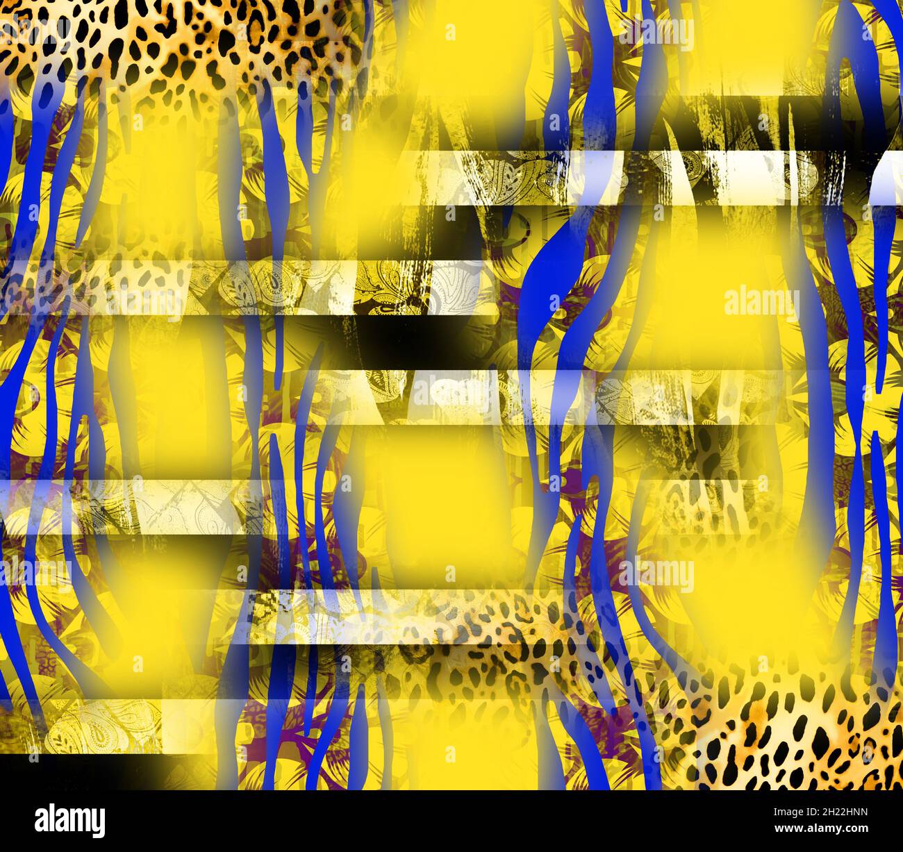 colorful animal prints, fabric patterns Stock Photo - Alamy