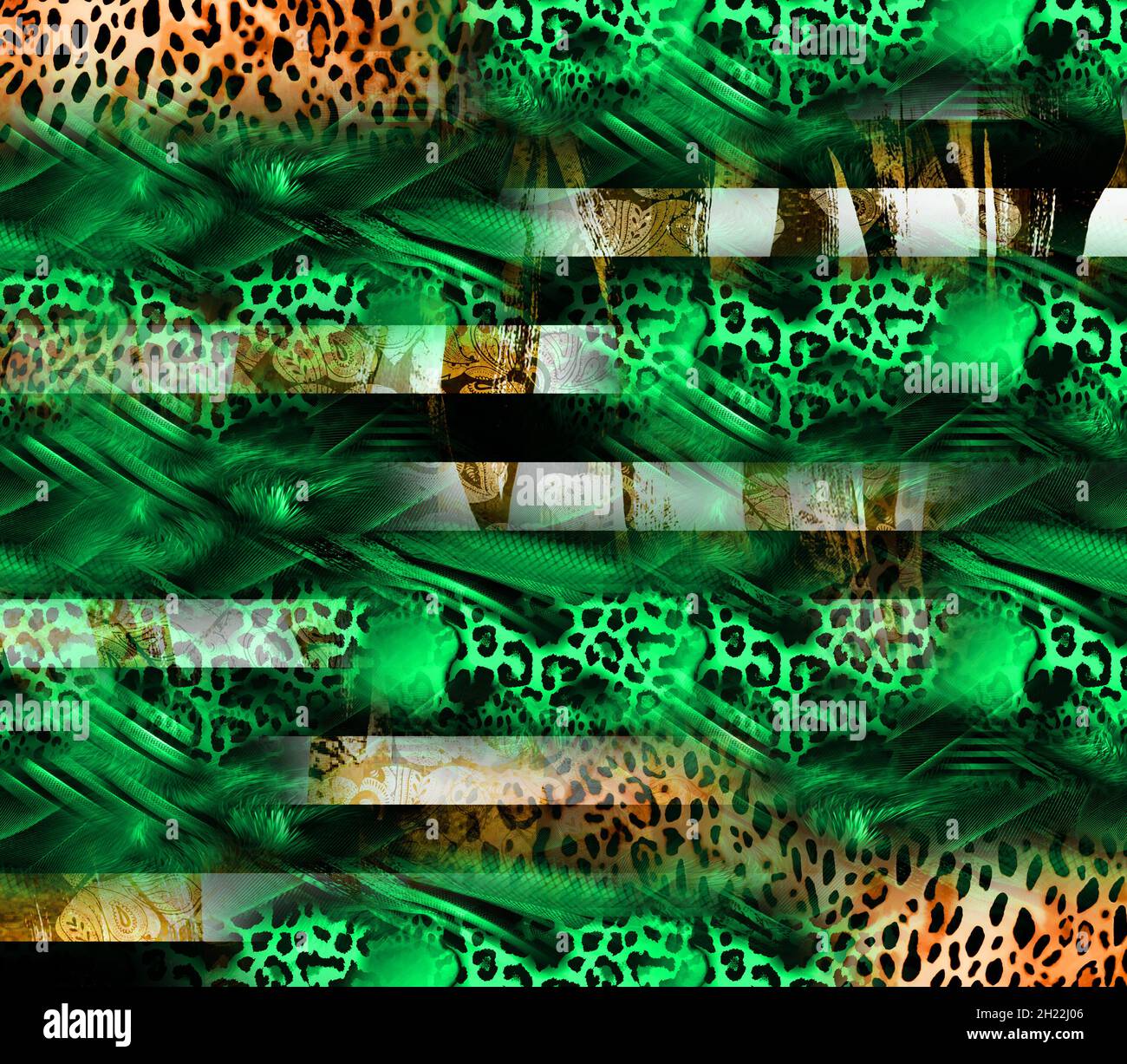 colorful animal prints, fabric patterns Stock Photo - Alamy
