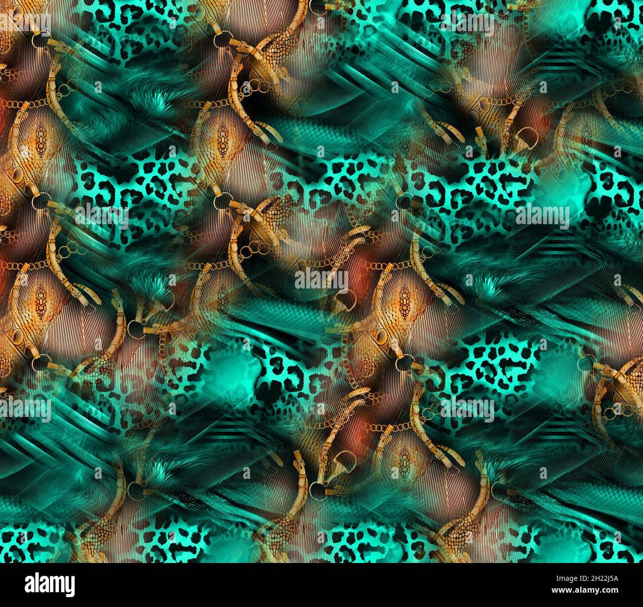 colorful animal prints, fabric patterns Stock Photo - Alamy