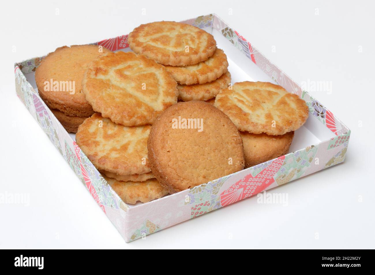 Traditional French sweet galettes, biscuits from Brittany, France Stock ...