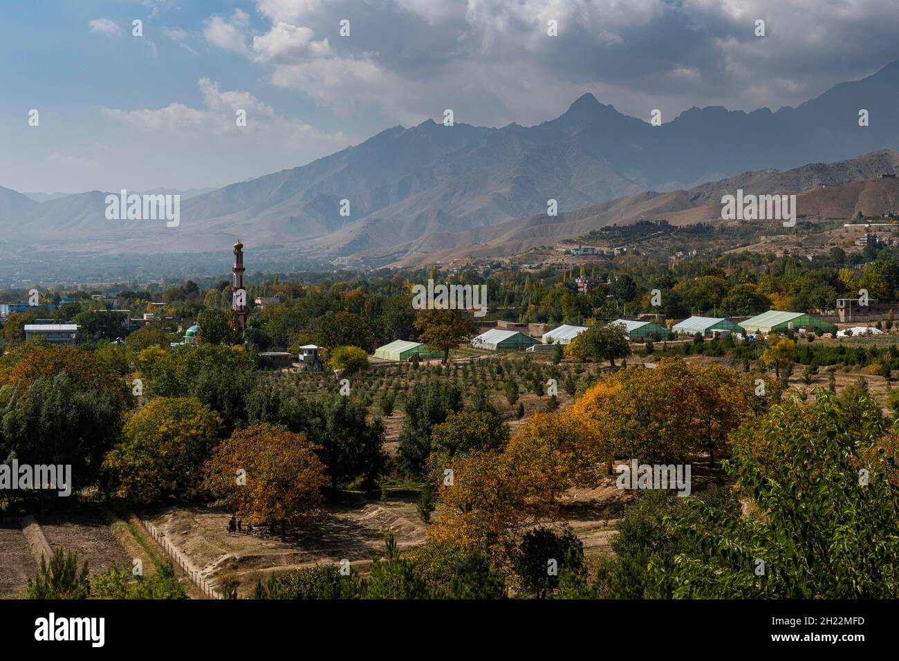 Paghman Hill Castle and gardens, Kabul, Afghanistan Stock Photo - Alamy
