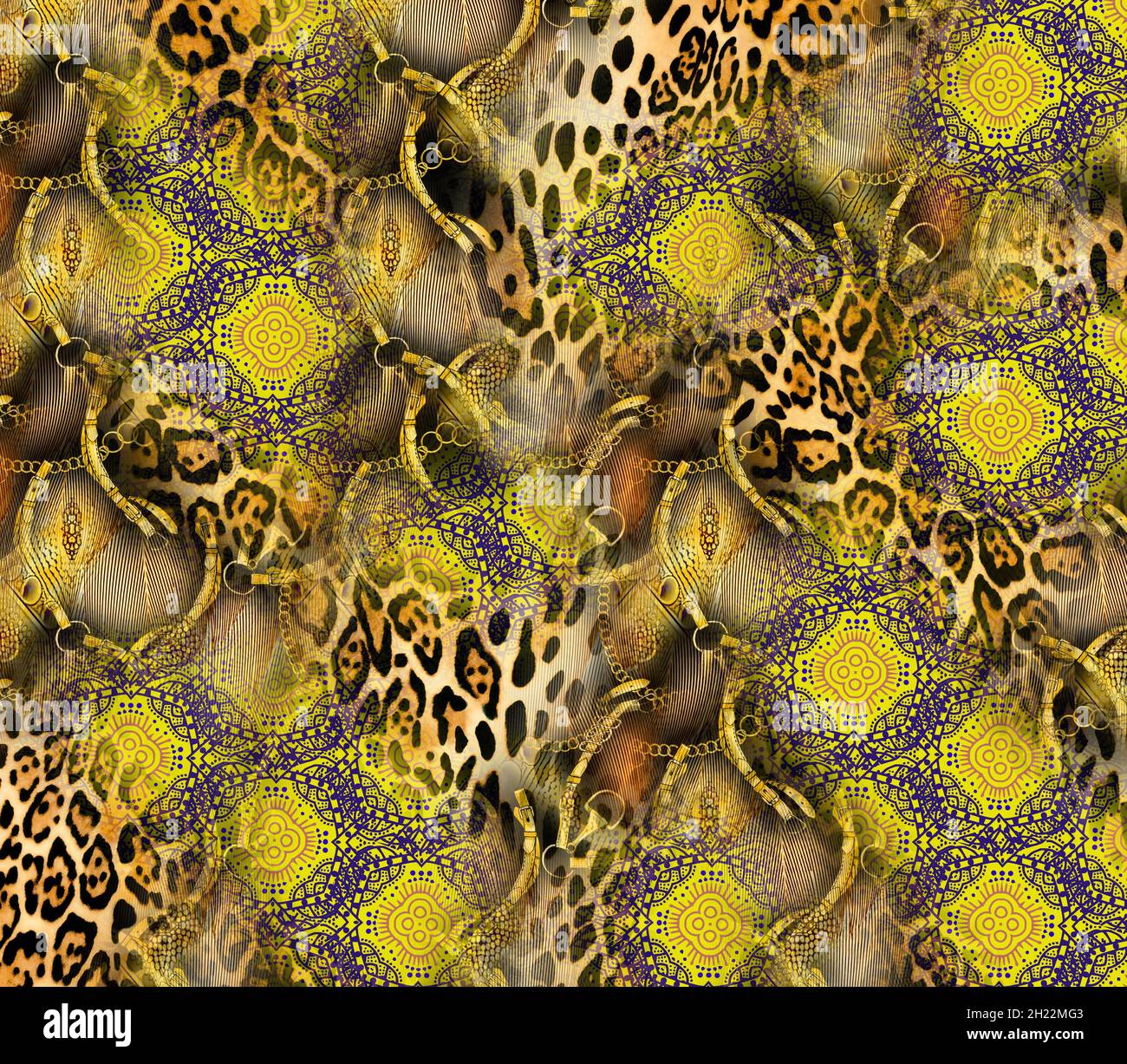colorful animal prints, fabric patterns Stock Photo - Alamy