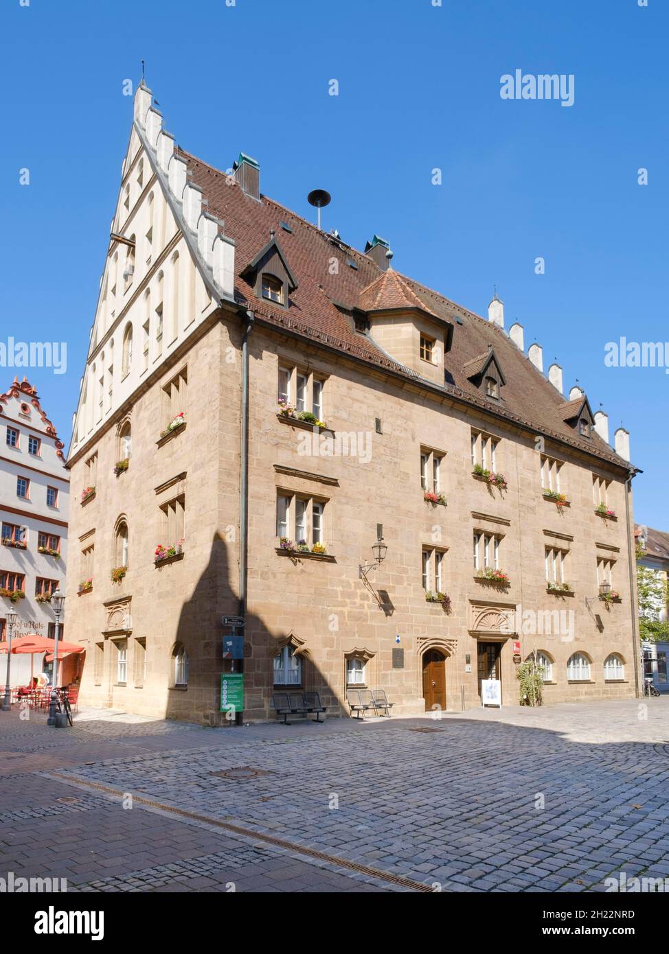 Townhouse, Old Town, Ansbach, Franconia, Bavaria, Germany Stock Photo ...