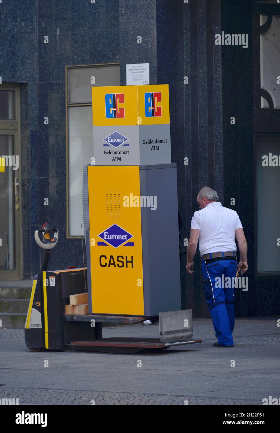 Transport ATM, Kurfuerstendamm, Charlottenburg, Berlin, Germany Stock ...