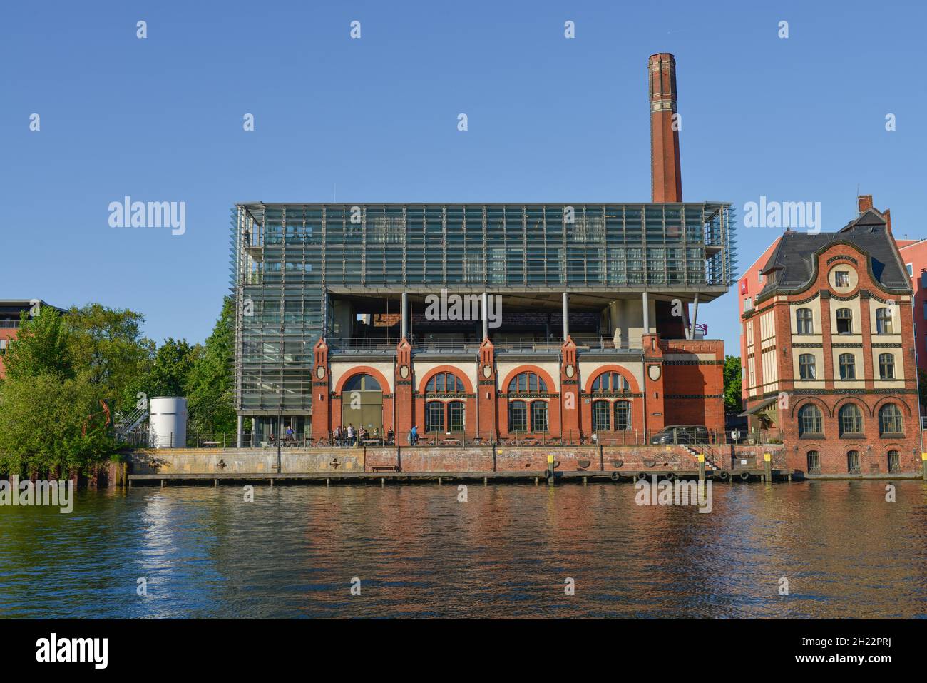 Radialsystem V, Spree, Friedrichshain, Berlin, Germany Stock Photo - Alamy