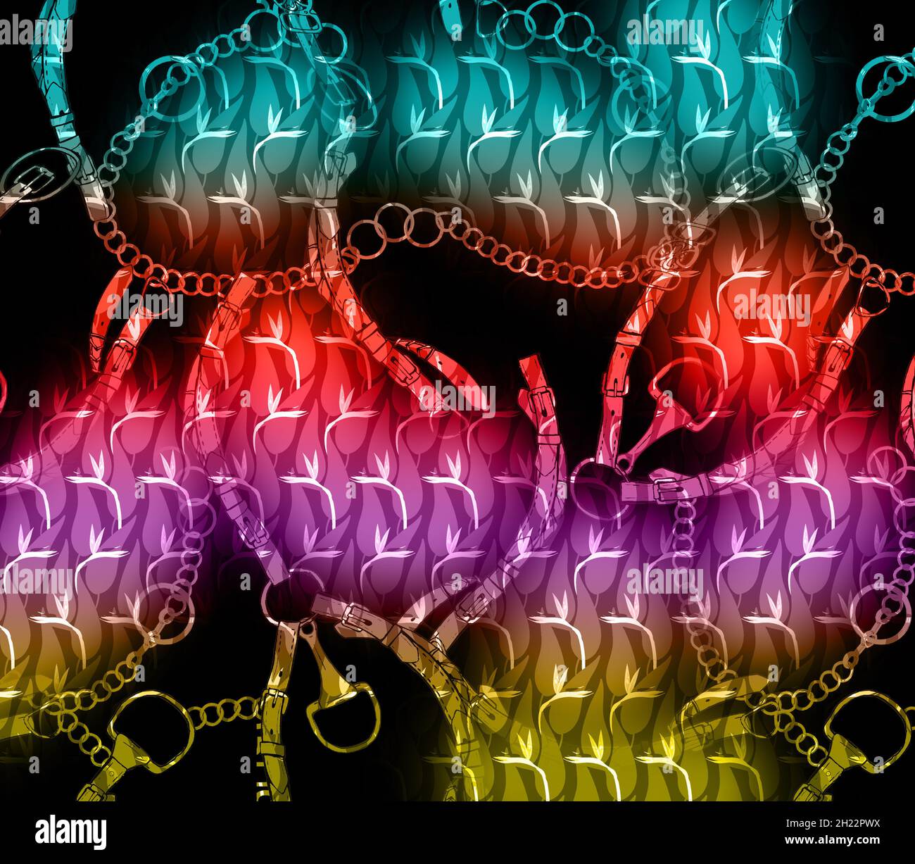 colorful animal prints, fabric patterns Stock Photo - Alamy