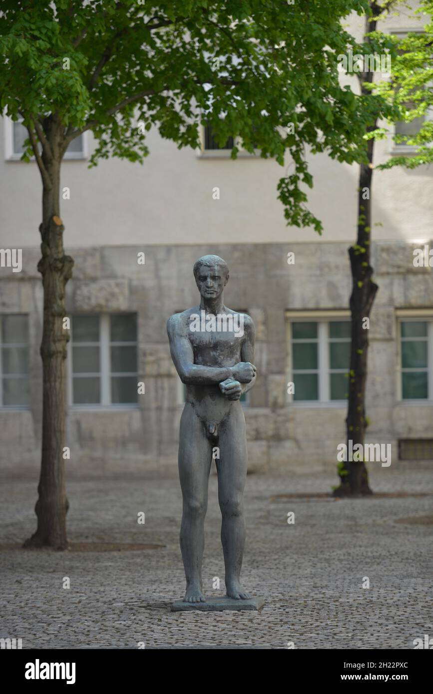 Statue, German Resistance Memorial Center, Federal Ministry of Defence ...