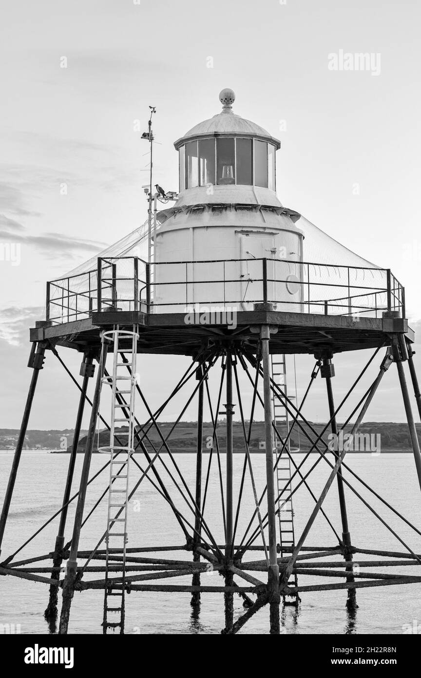 Spit Bank Lighthouse, Cobh, County Cork, Ireland Stock Photo - Alamy