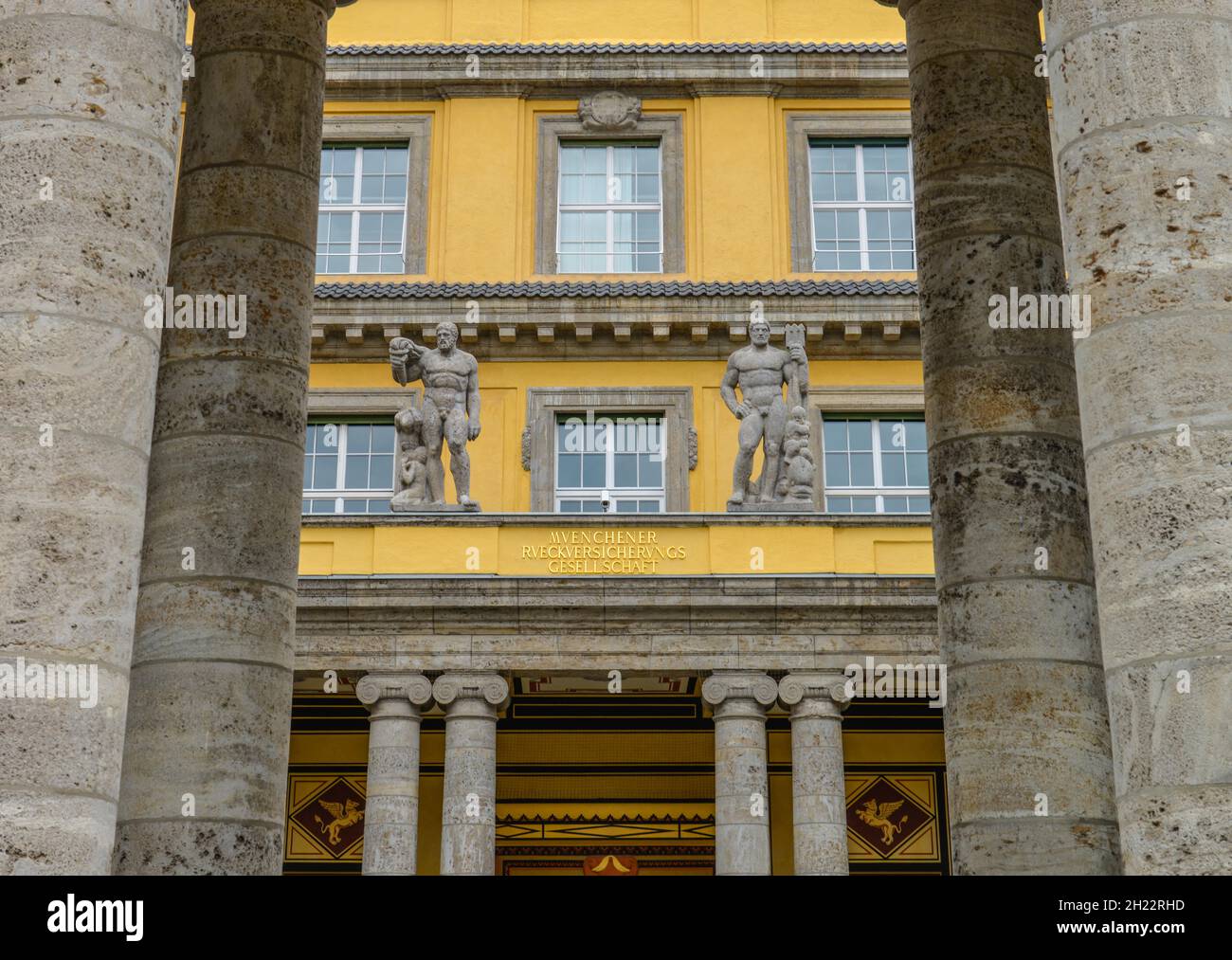 Main Building, Munich Reinsurance, Koeniginstrasse, Munich, Bavaria ...