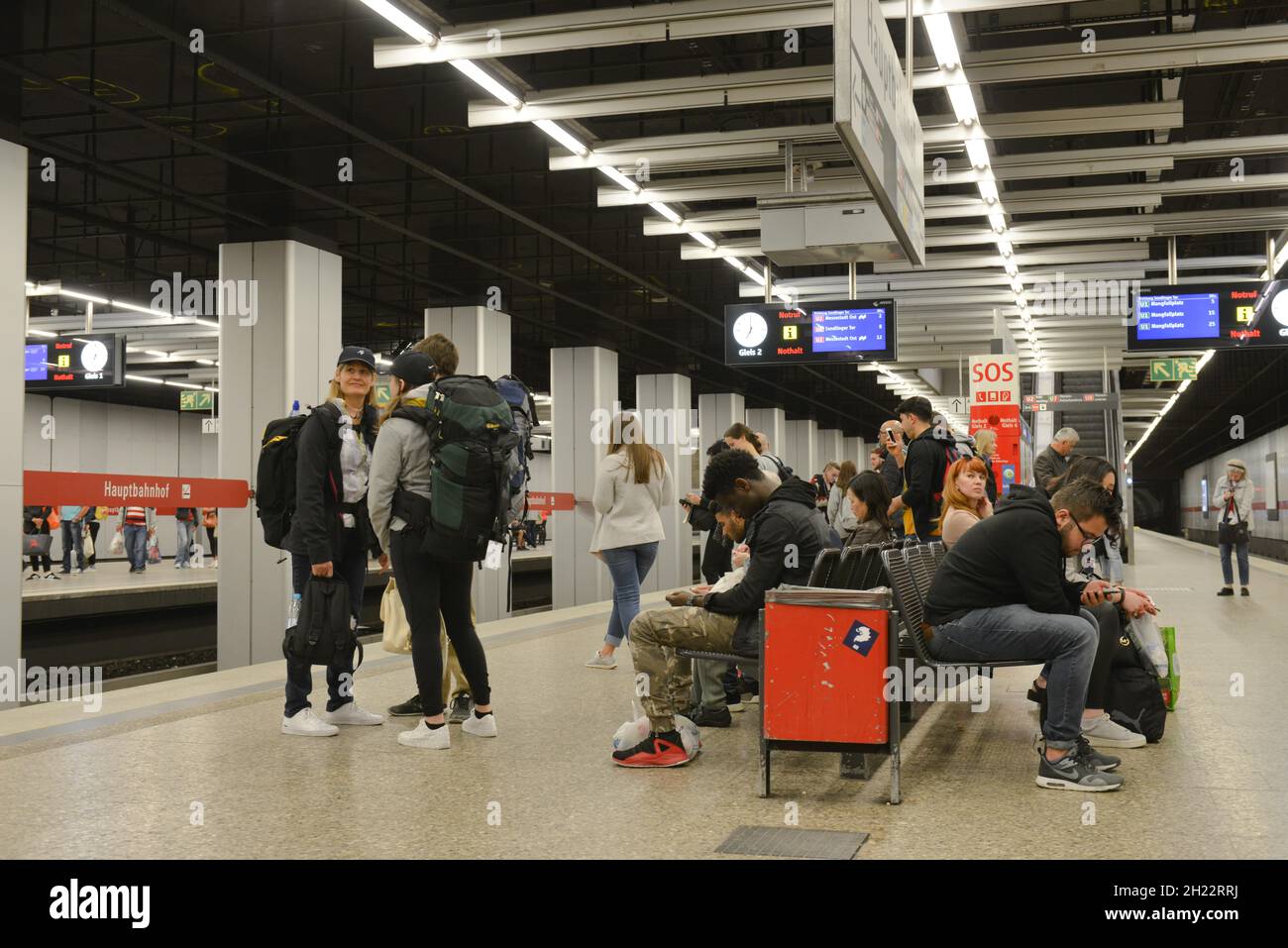 Underground station, main station, Munich, Bavaria, Germany Stock Photo ...