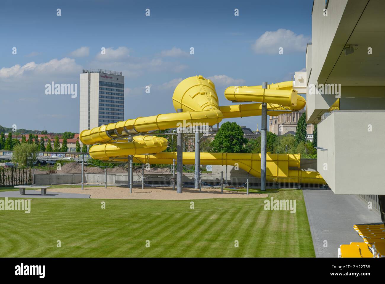 Blu Swimming Pool, Brauhausberg, Brandenburg, Germany Stock Photo - Alamy